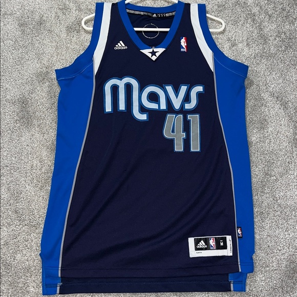 adidas | Shirts | 21 Dallas Mavericks Nba Basketball Jersey Dirk ...